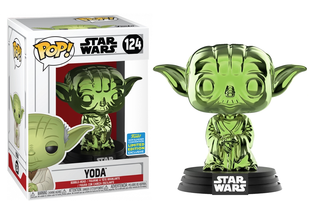 Funko POP! Star Wars YODA Green Chrome 124 Limited Edition
